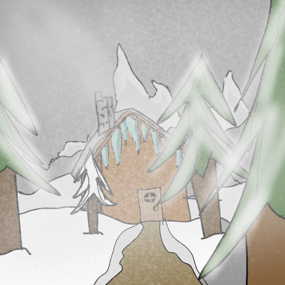 Winter Cabin, Me, Digital, 2022 | Scrolller