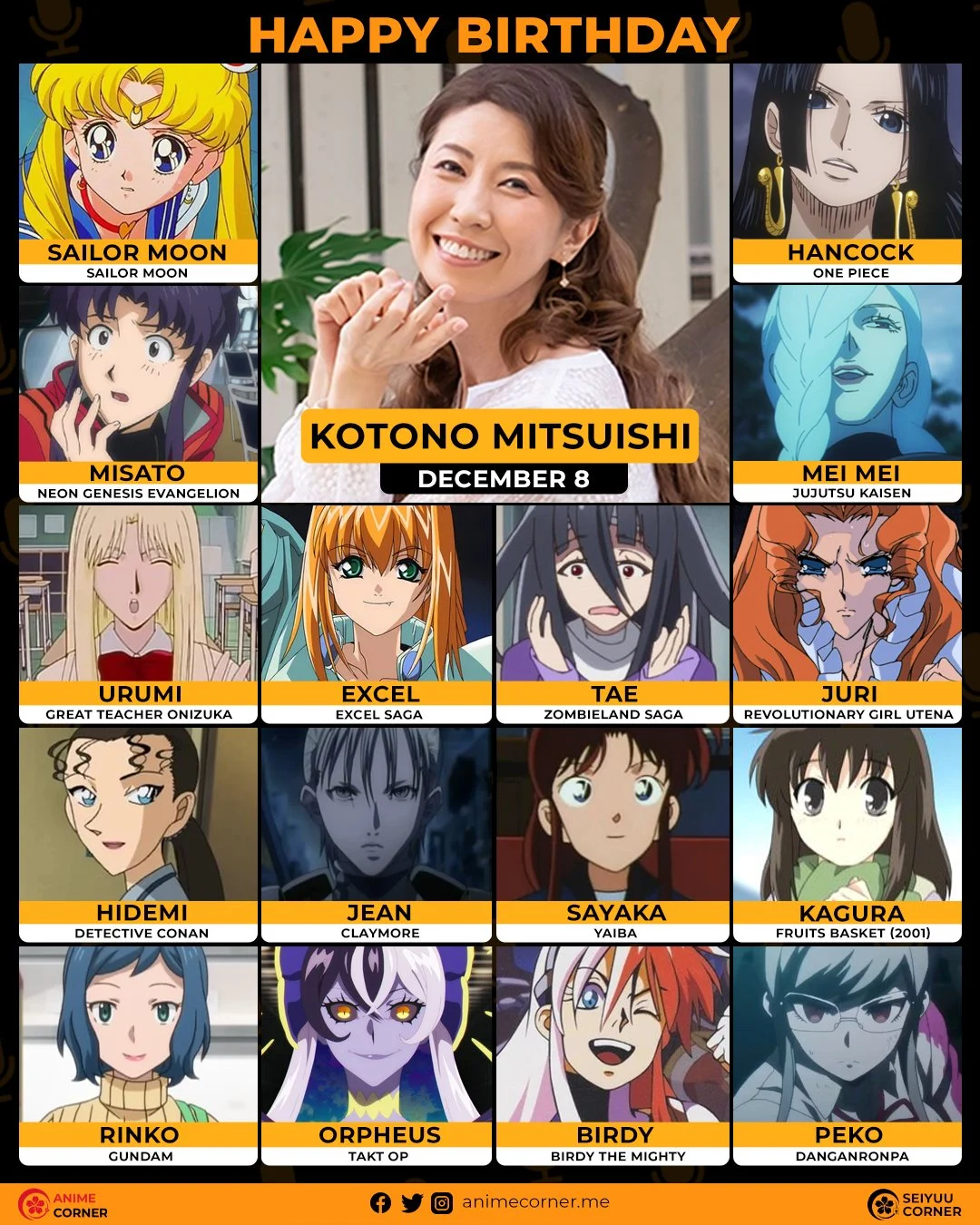 Happy 56th birthday to Mitsuishi Kotono who voicing Misato | Scrolller