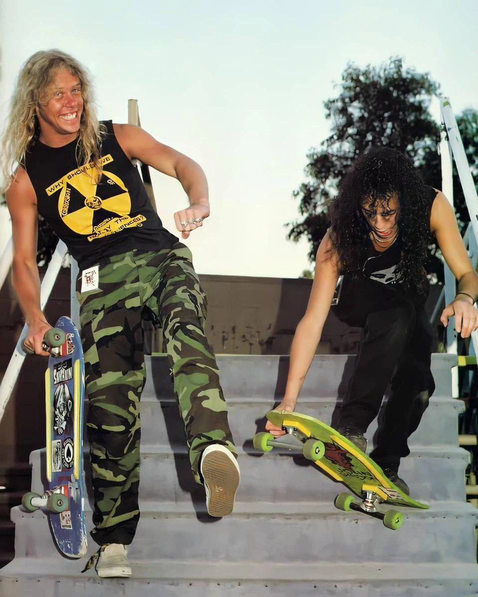 James Hetfield and Kirk Hammett, 1986 | Scrolller