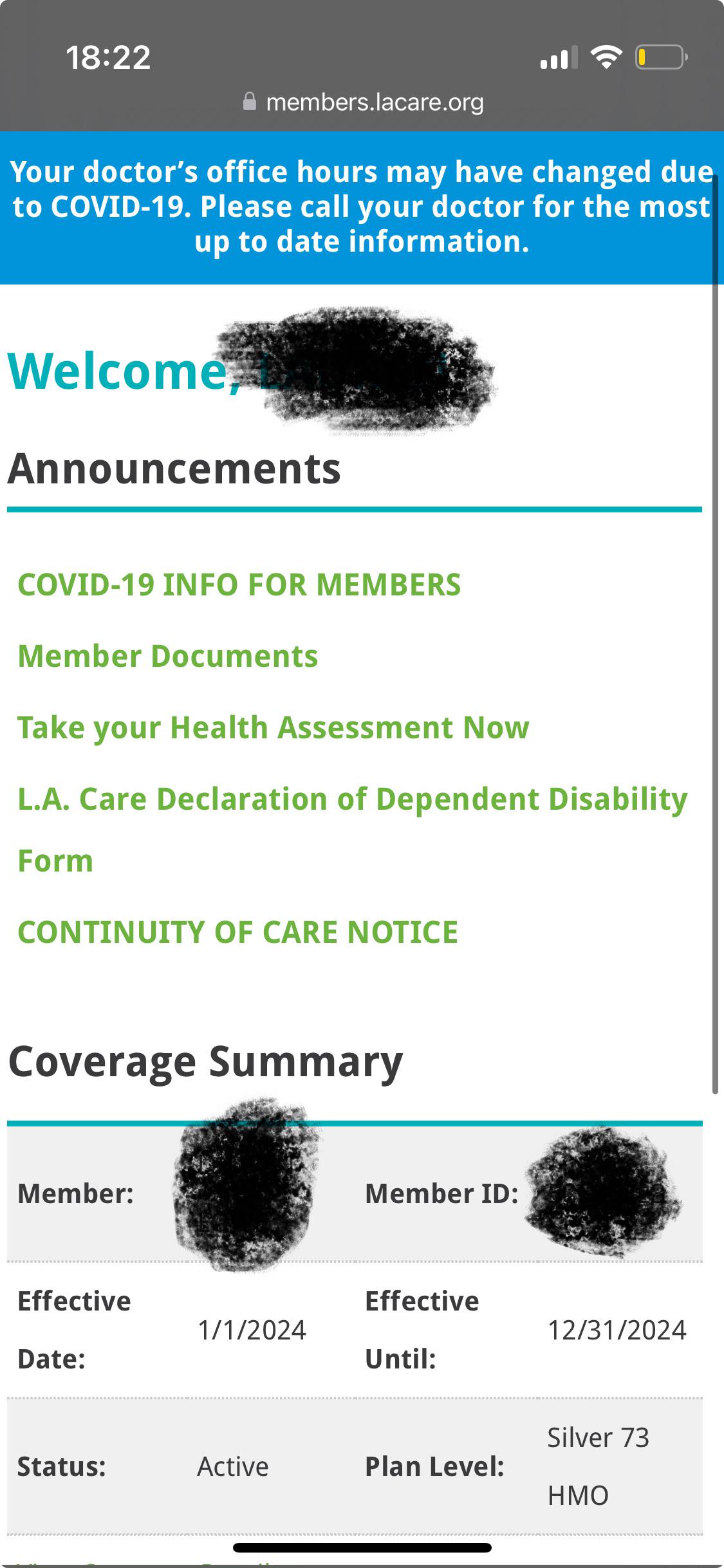 LA Care member website issues? | Scrolller