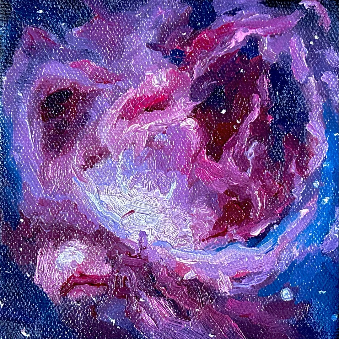 I painted the Orion Nebula [OC] | Scrolller