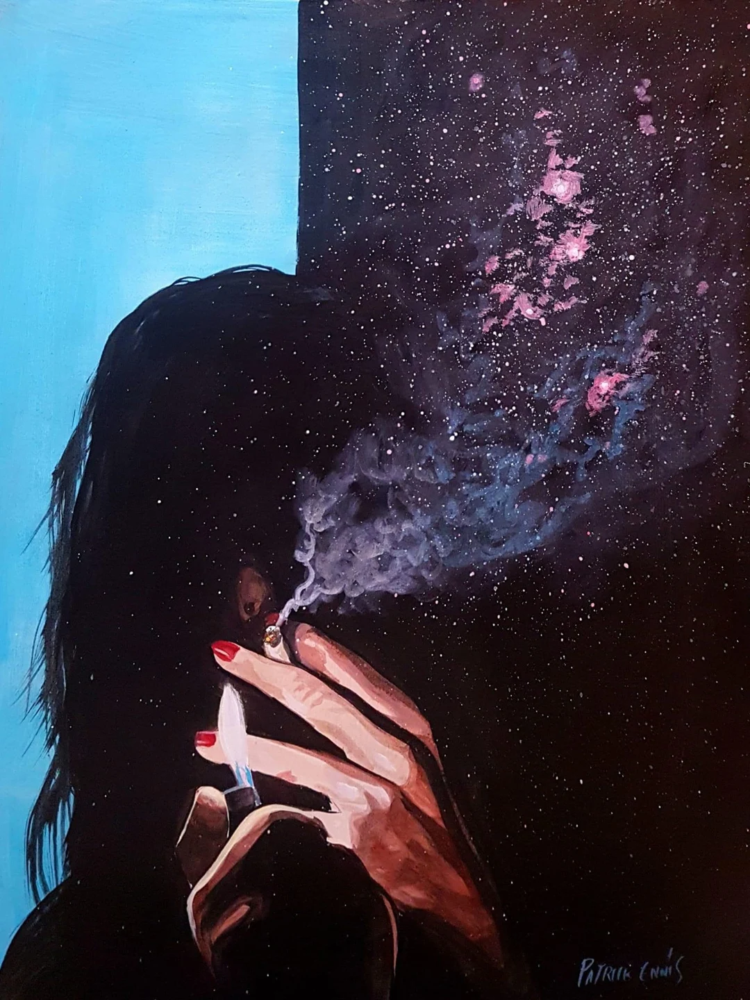 Got a Light, Acrylic Painting by Artist Patrick Ennis, 2019. | Scrolller