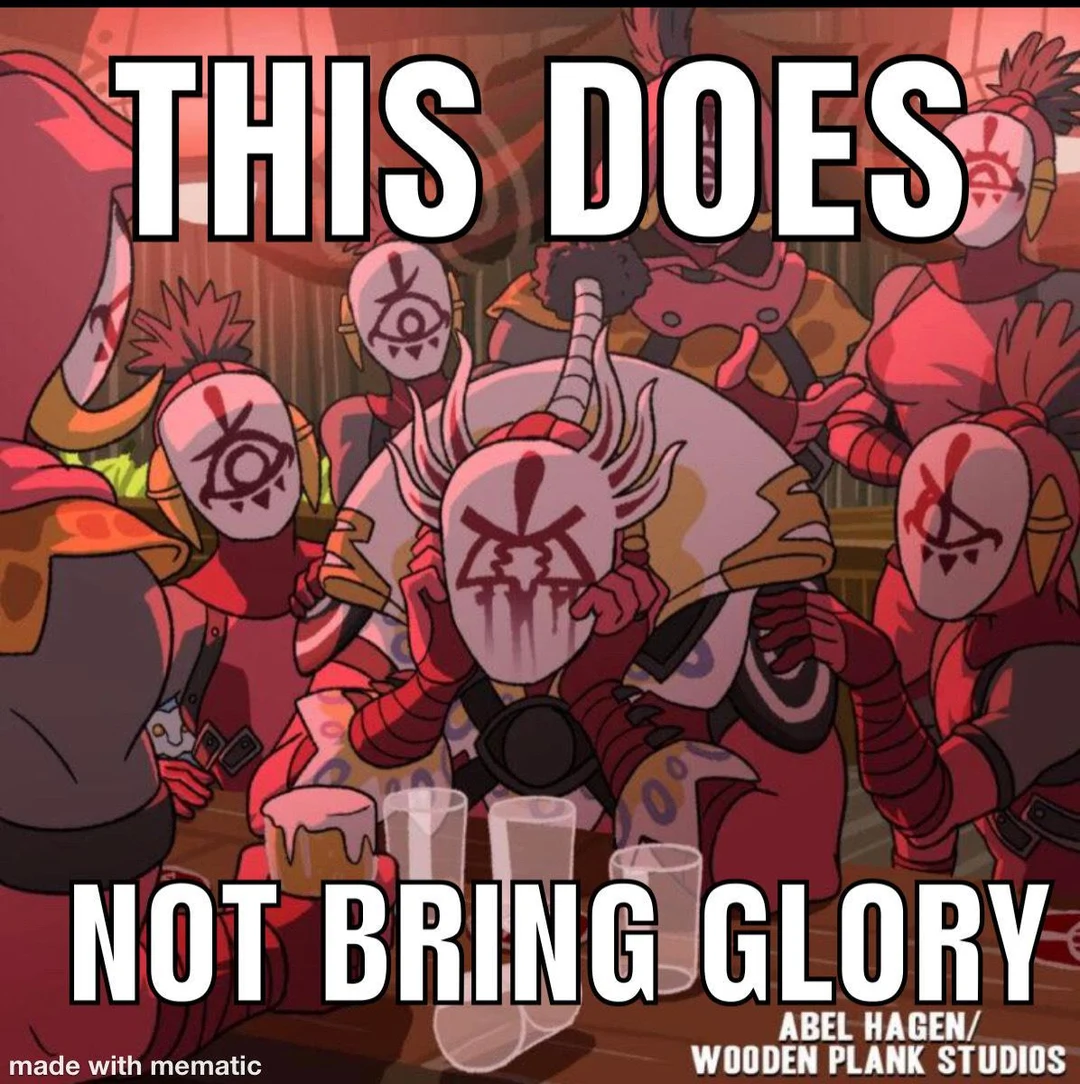 this does not bring glory bottom text | Scrolller