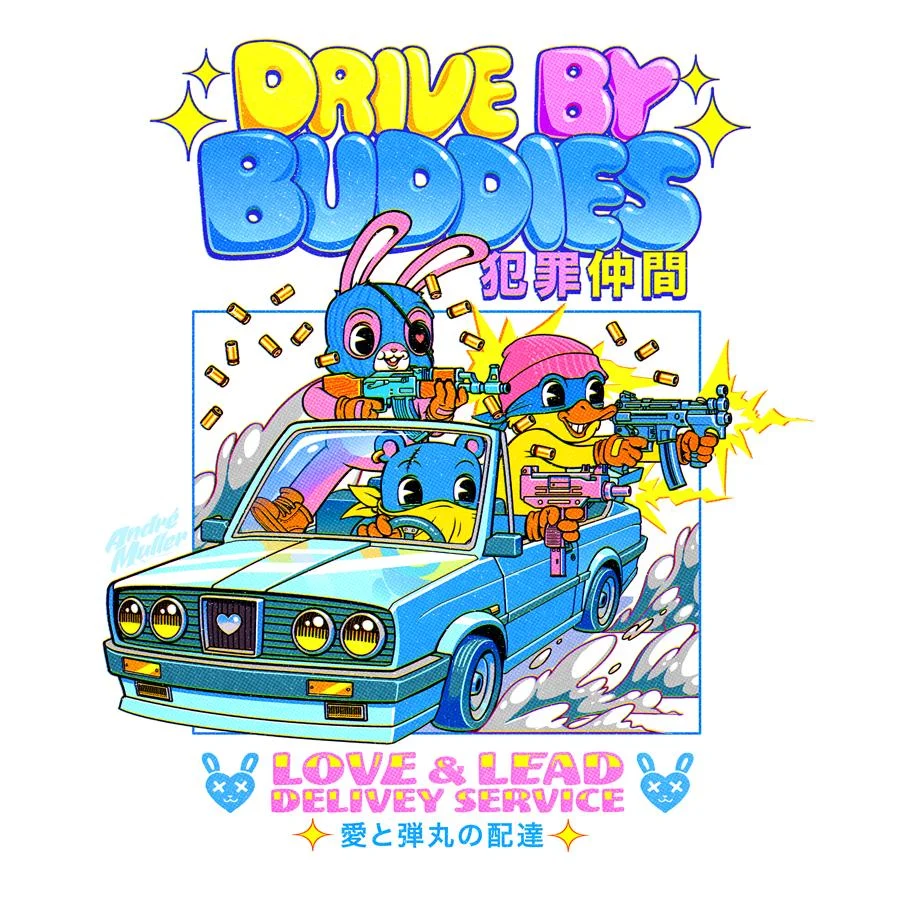 Drive By Buddies, Andre Muller, Digital, 2024 | Scrolller