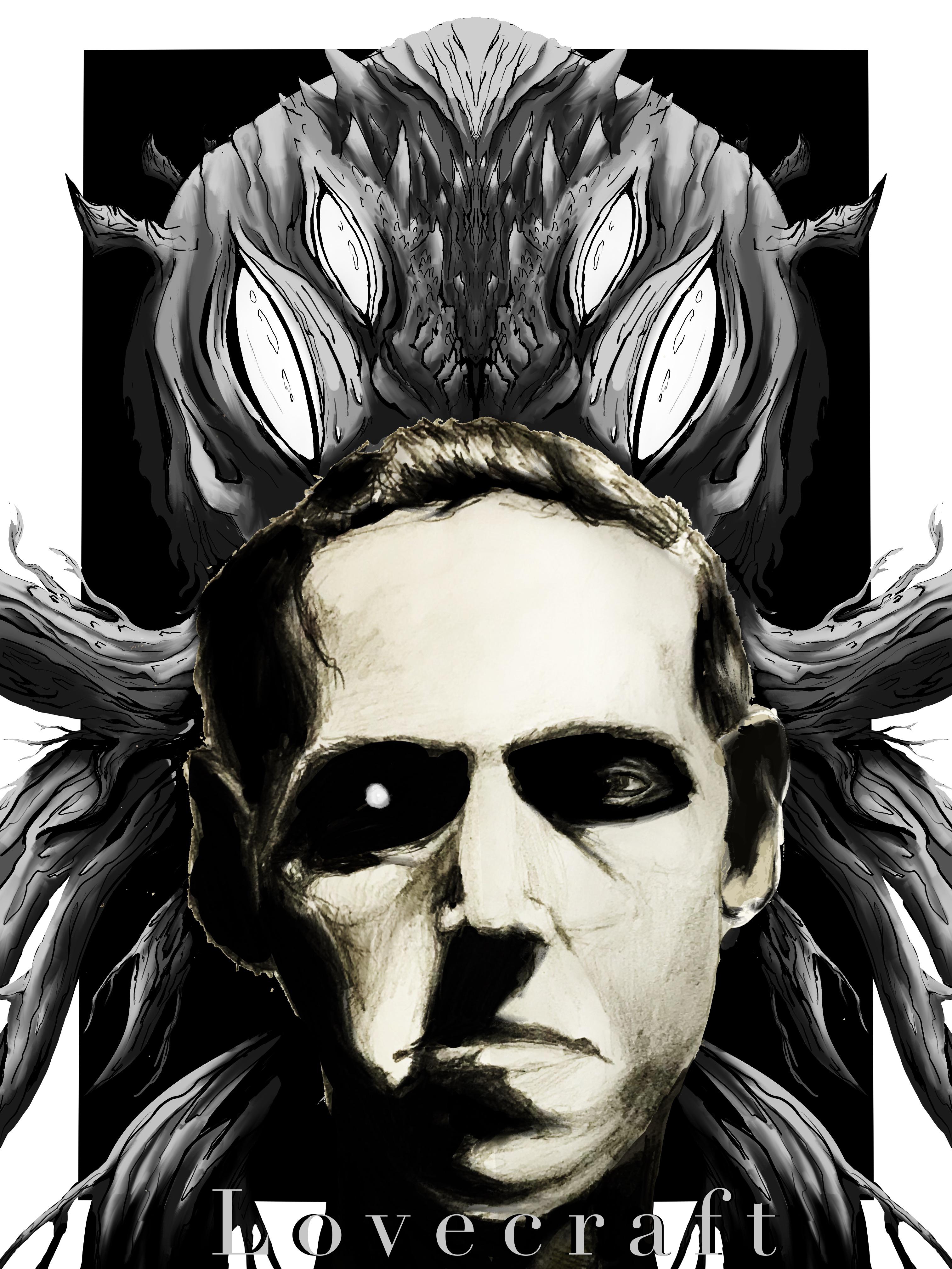 Lovecraft, Me, Digital and Pencil on paper, 2022 | Scrolller