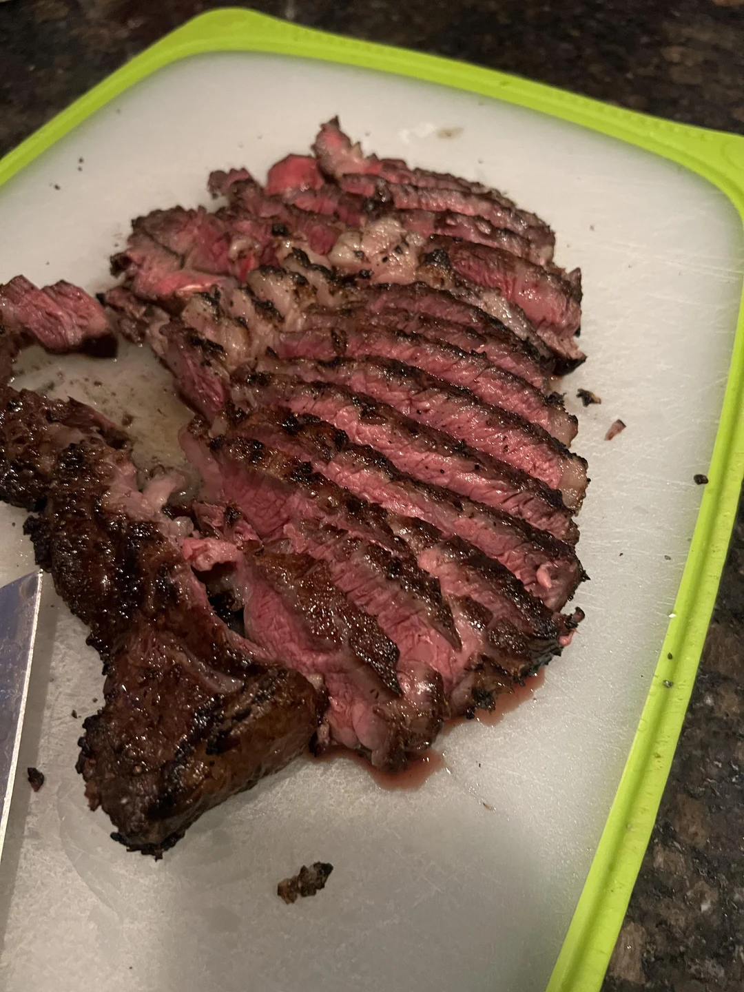 First reverse sear. Weber 22”. Mesquite chunk. | Scrolller