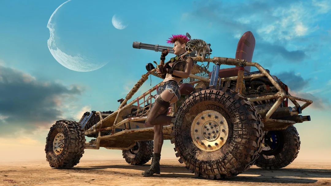 Buggy Car by artist Giorgos Tsolis | Scrolller