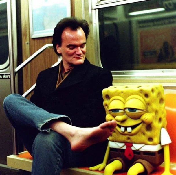 SpongeBob's face says he knows Quentin's whole filmography | Scrolller