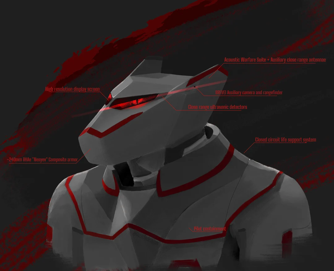 Captain Argennsen's custom engineered 55-13 "Meteor" Heavy exo/mech assault suit. | Scrolller