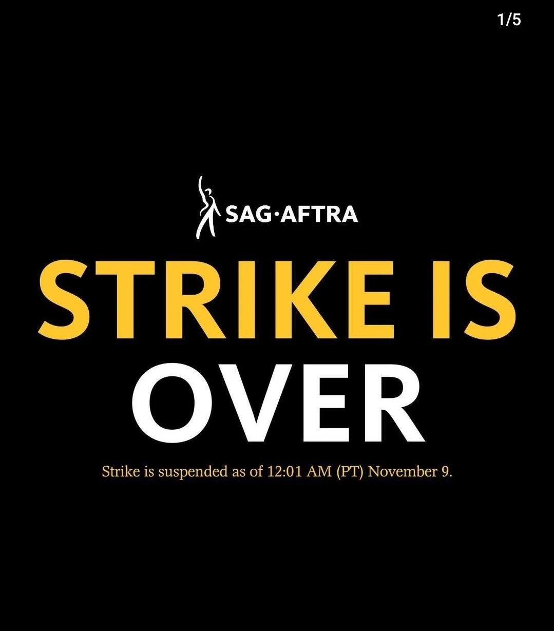 Now that the strike is over... | Scrolller