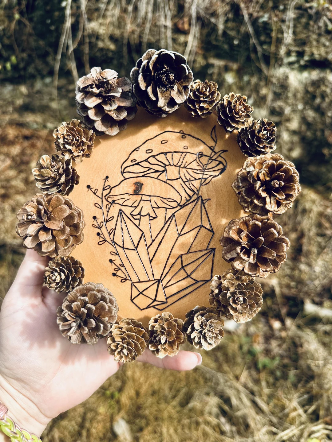 Made with self-harvested pine cones from around the Bham area 😊 | Scrolller