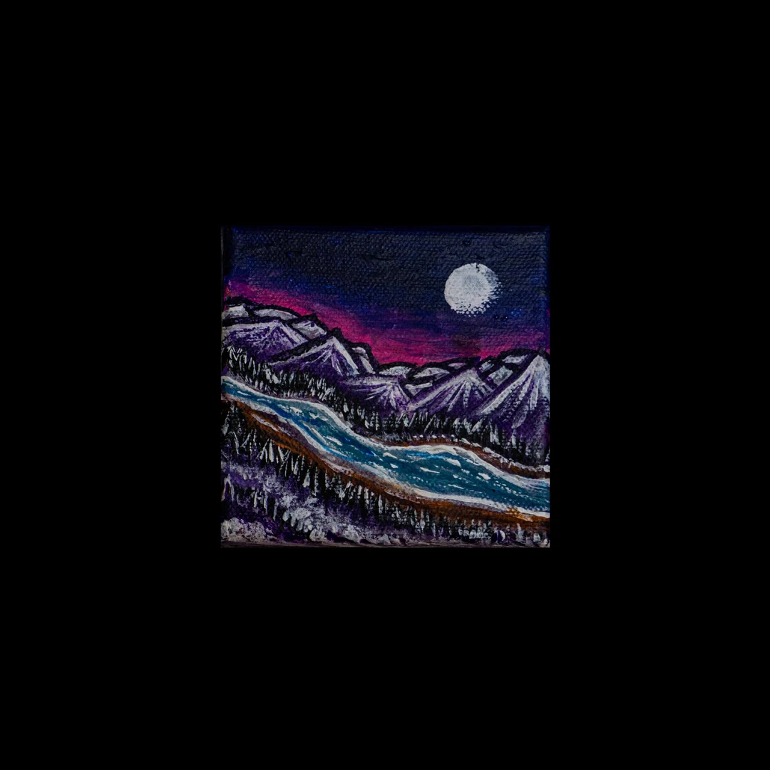 Miniature Winter Landscape, Zevul_, acrylics on canvas, 2023 | Scrolller