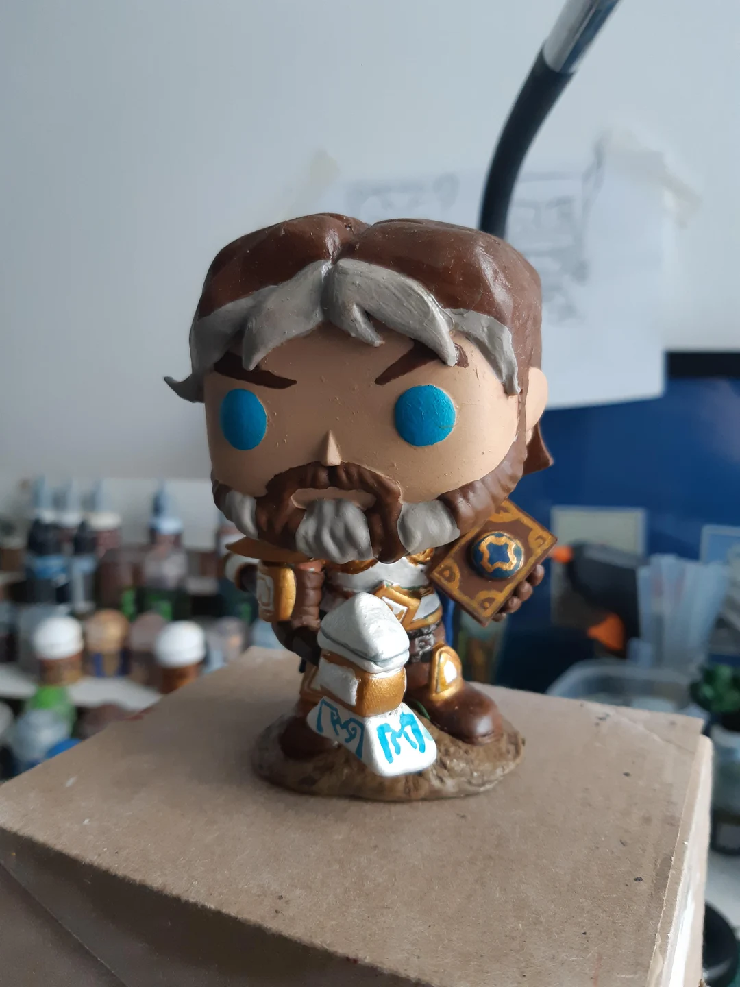 Custom Funko Pop Uther the Lightbringer made by myself [Thedovahkinia] | Scrolller