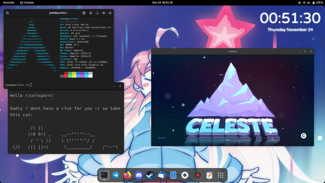 [GNOME] this is a quick and simple one, but also perfect for my laptop | Scrolller