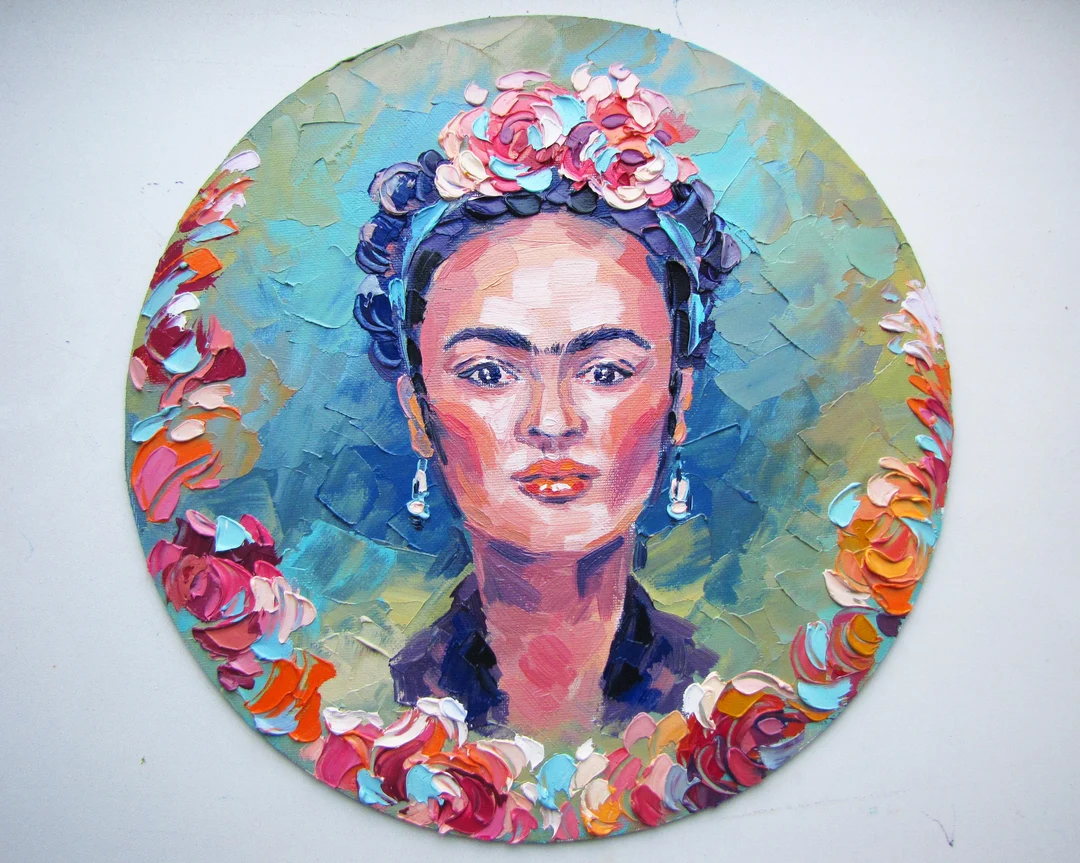 Frida, oil paints, me, 2022 | Scrolller