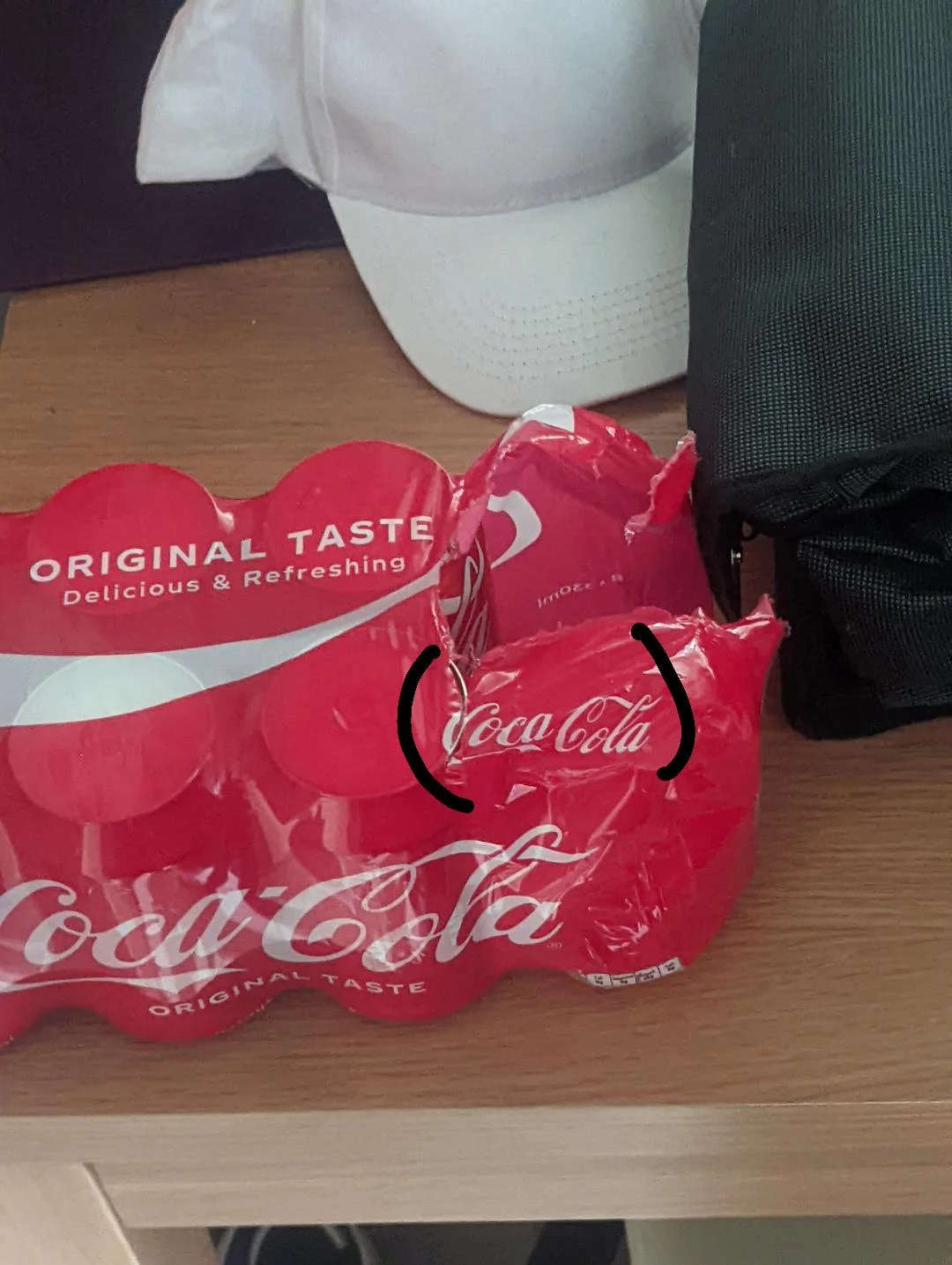 Coca Cola without the squared dot possible residue?? | Scrolller