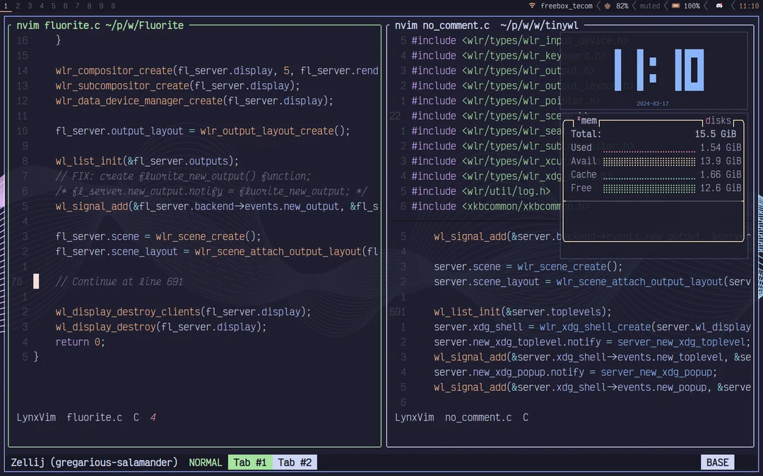 [Fluorite] now support floating windows. Still very early, but no bug so far | Scrolller