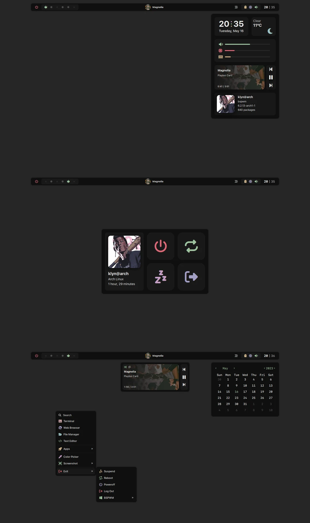 [BSPWM] eww | Scrolller