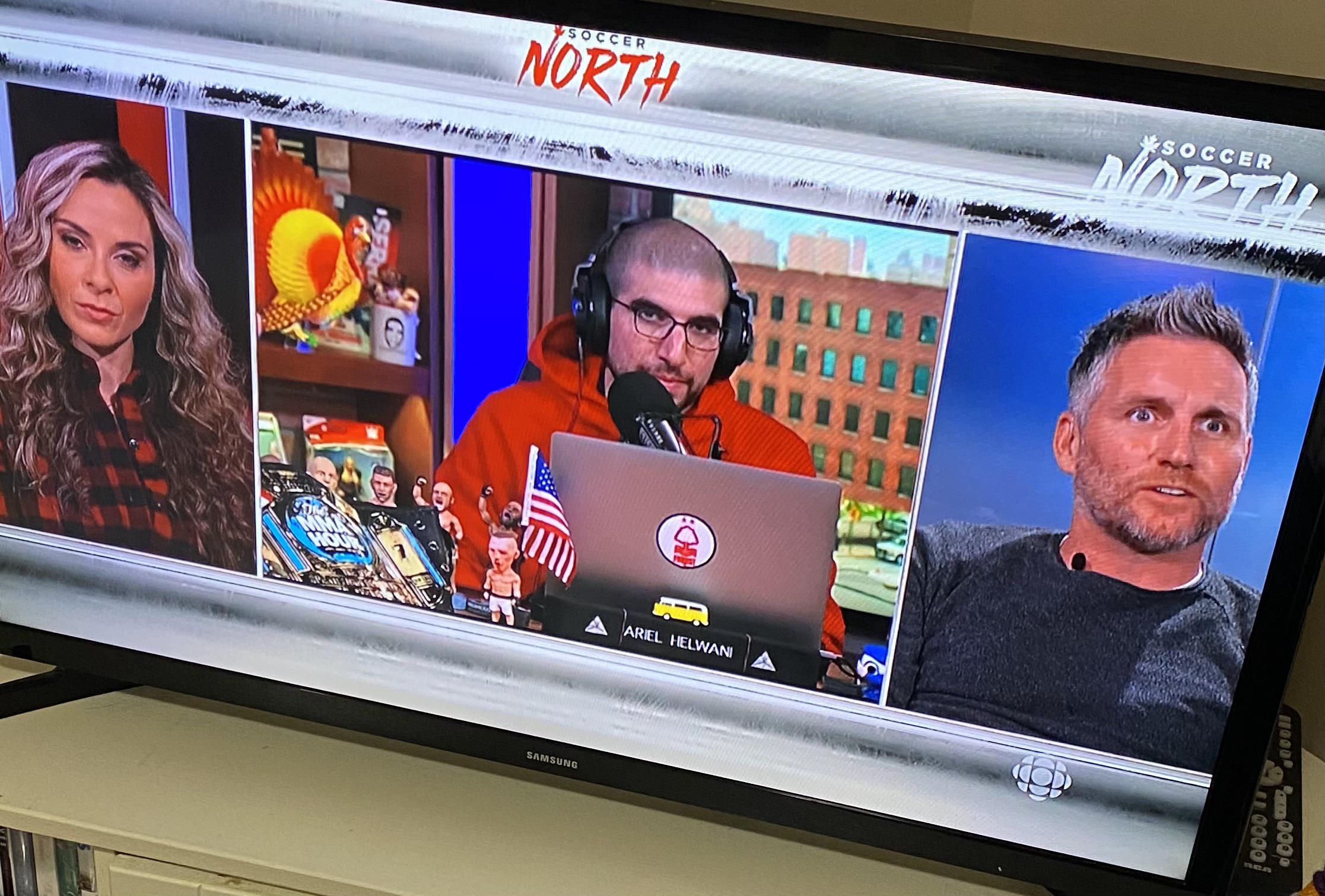 Sticker on guy’s laptop on TV | Scrolller