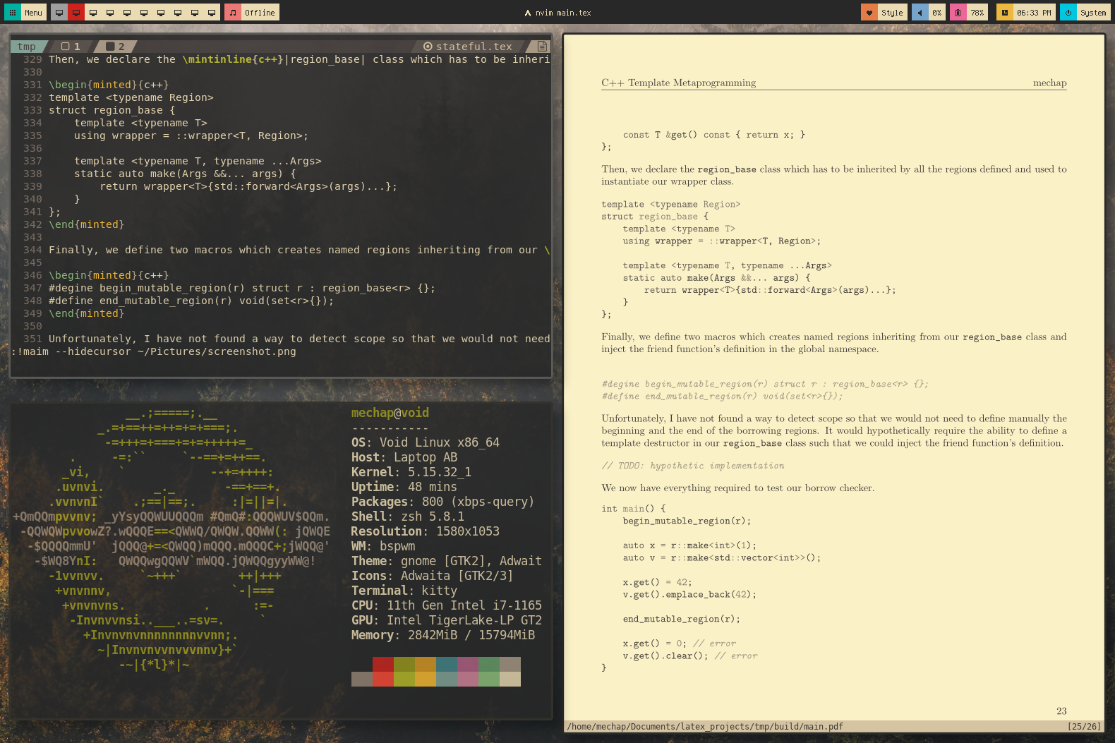 [BSPWM] My first rice, hopefully not too bad | Scrolller