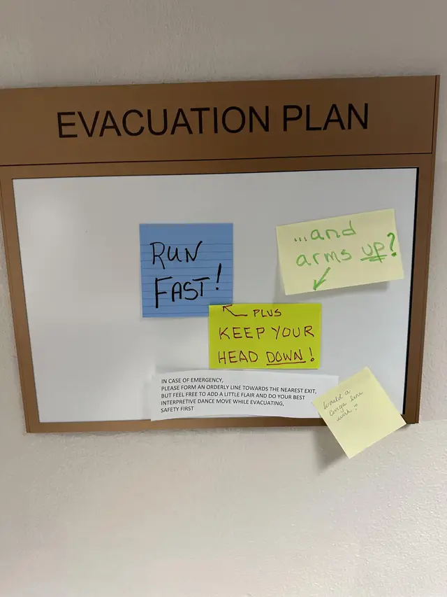 Updated Evacuation Plan At My Office | Scrolller