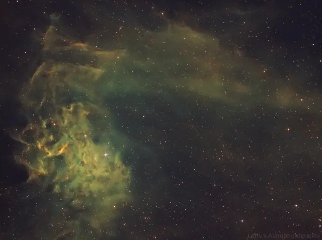 The Flaming Star Nebula [OC] | Scrolller