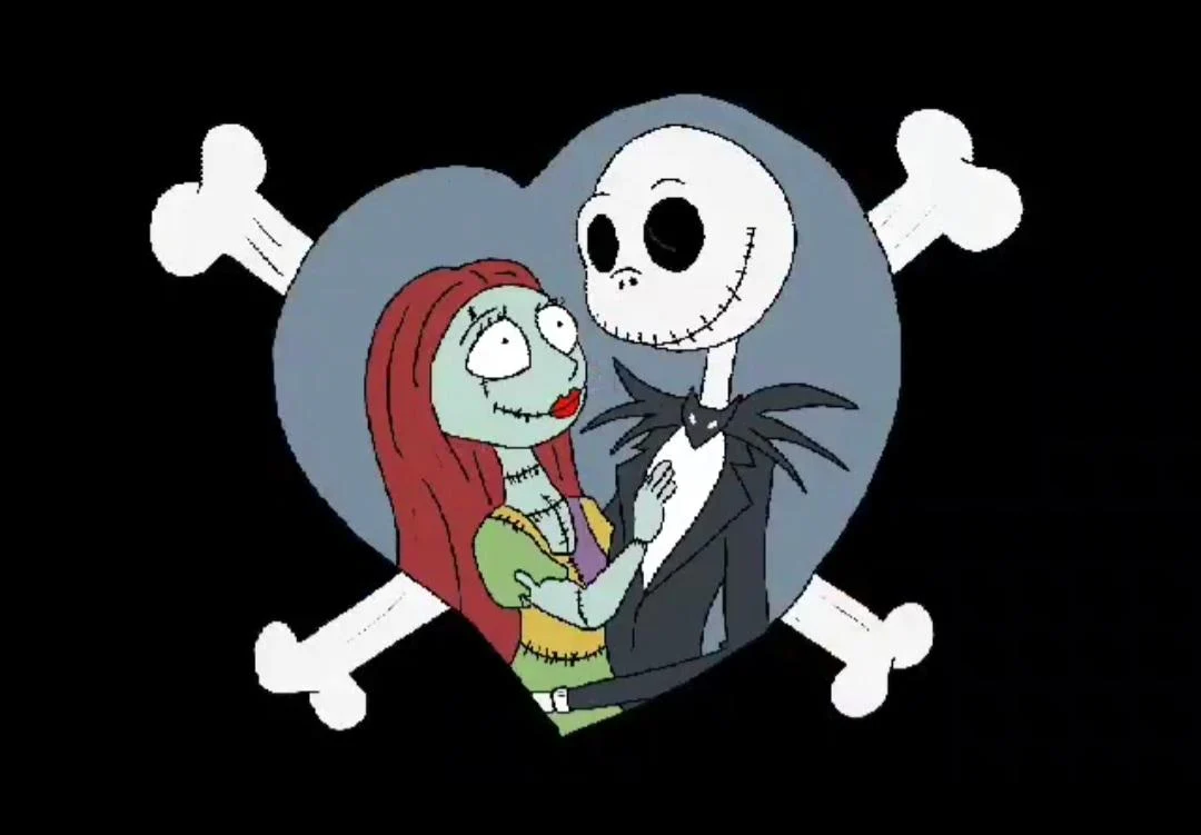 Jack and Sally sticker design | Scrolller
