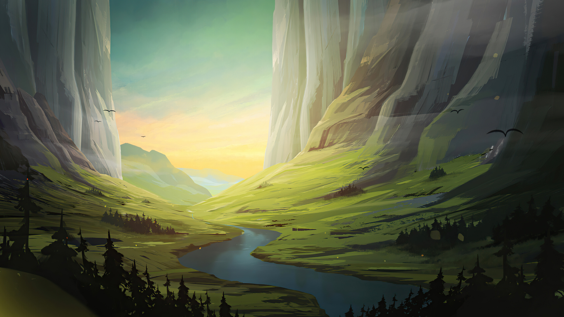 Beautiful landscape morning [1920x1080] | Scrolller