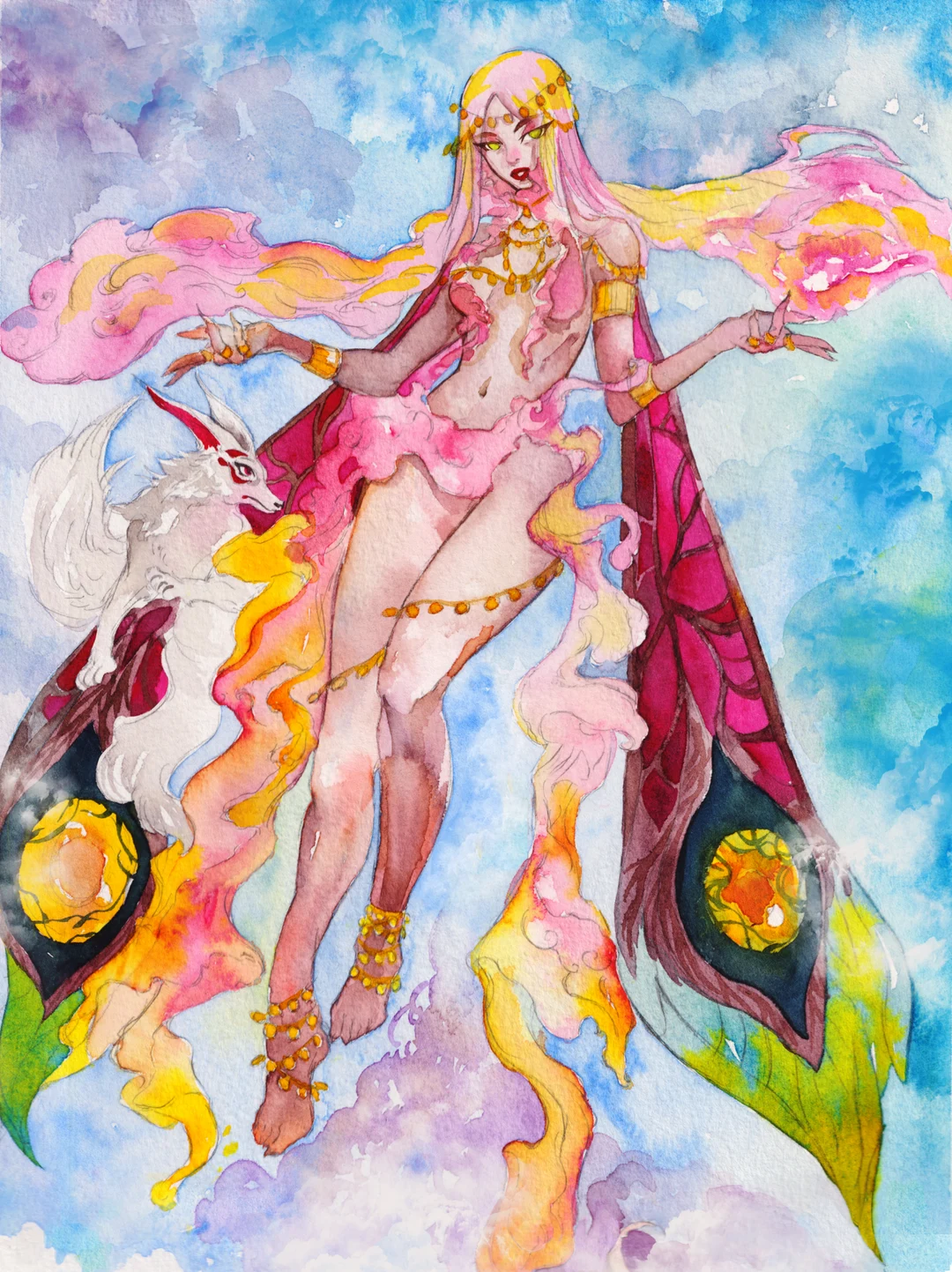 [OC] Recent watercolour Character design. | Scrolller