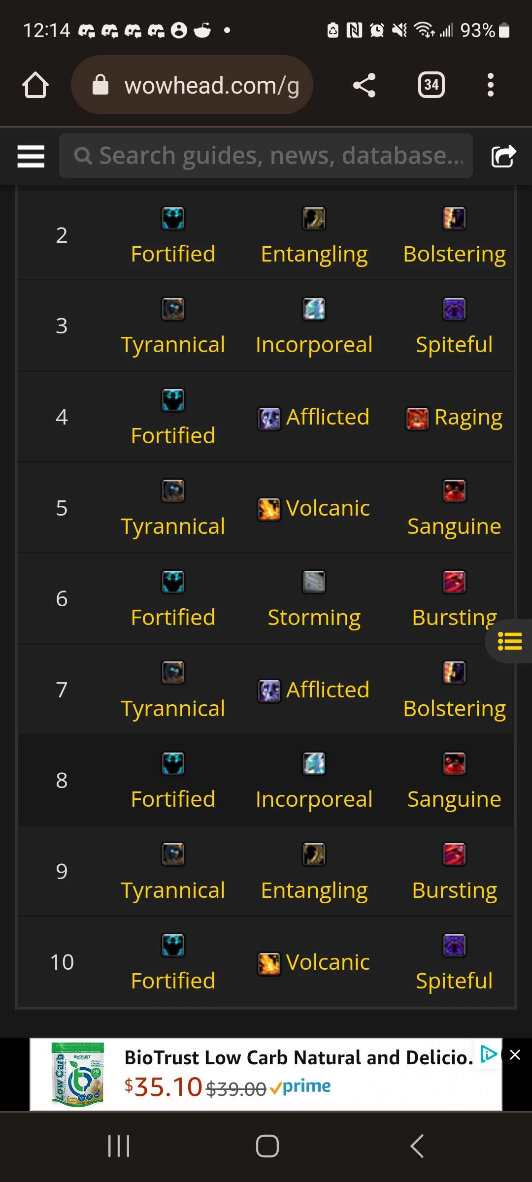 Easiest affix combinations to push keys | Scrolller