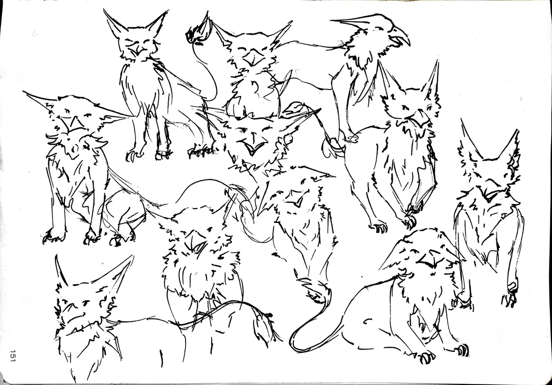 Some Gryph-Hound sketches | Scrolller