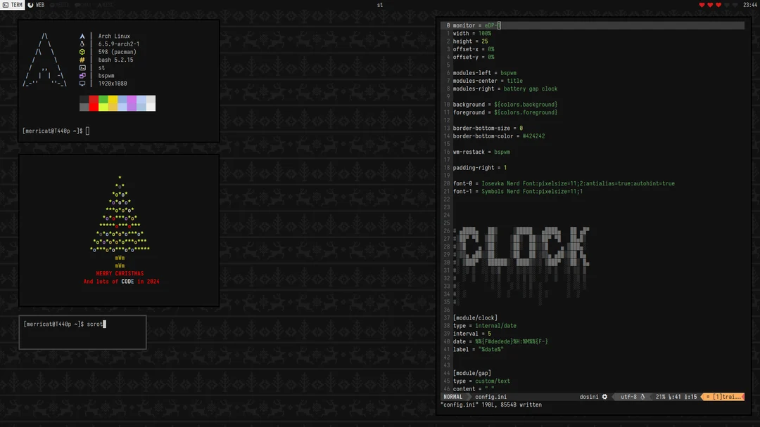 [bspwm] My comfy setup | Scrolller