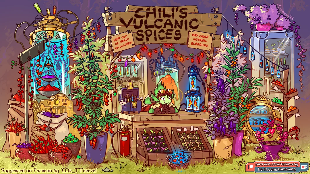 Chili's Vulcanic Spices [4k Wallpaper] - Patreon Winner - by Viktria | Scrolller