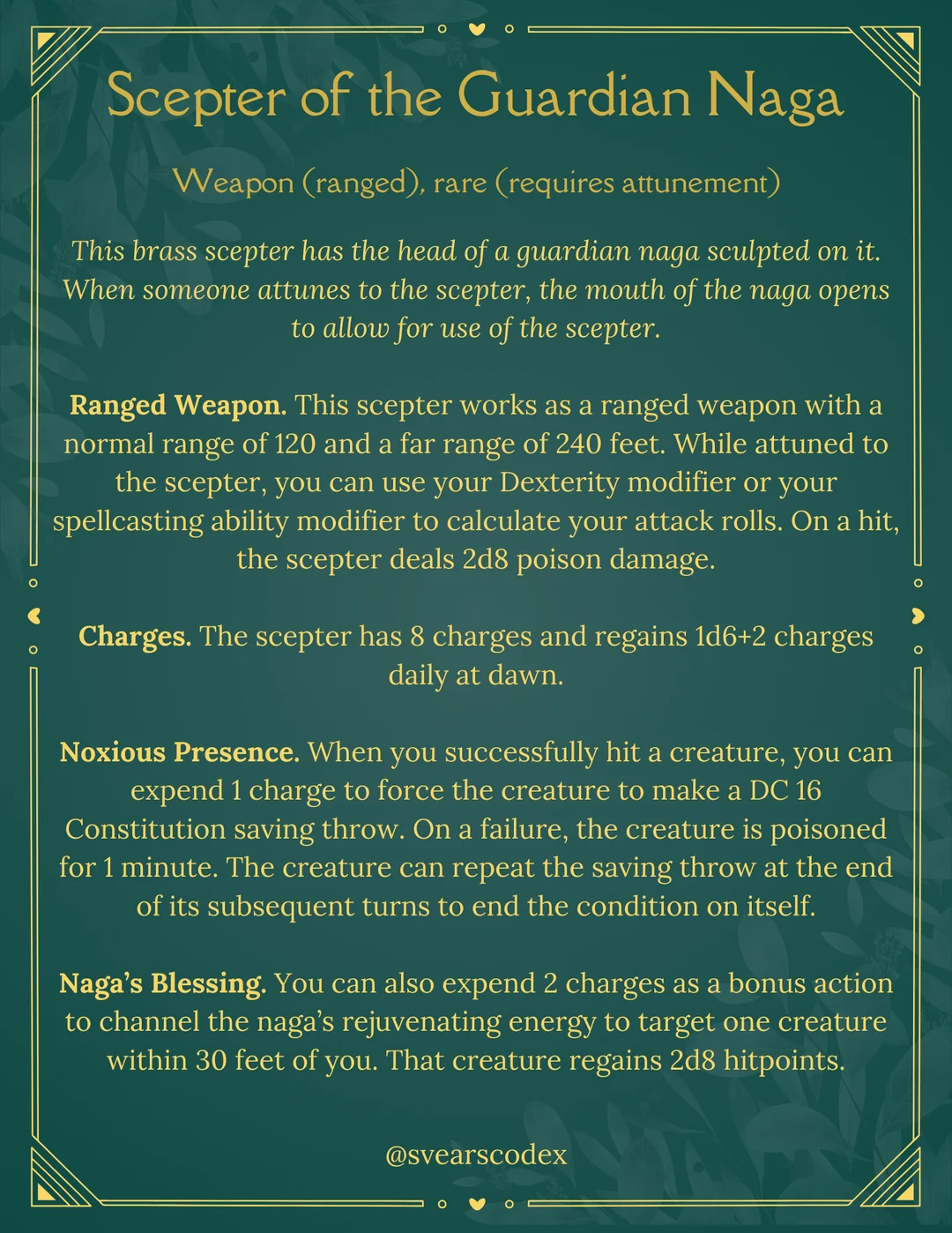 Scepter of the Guardian Naga | Scrolller