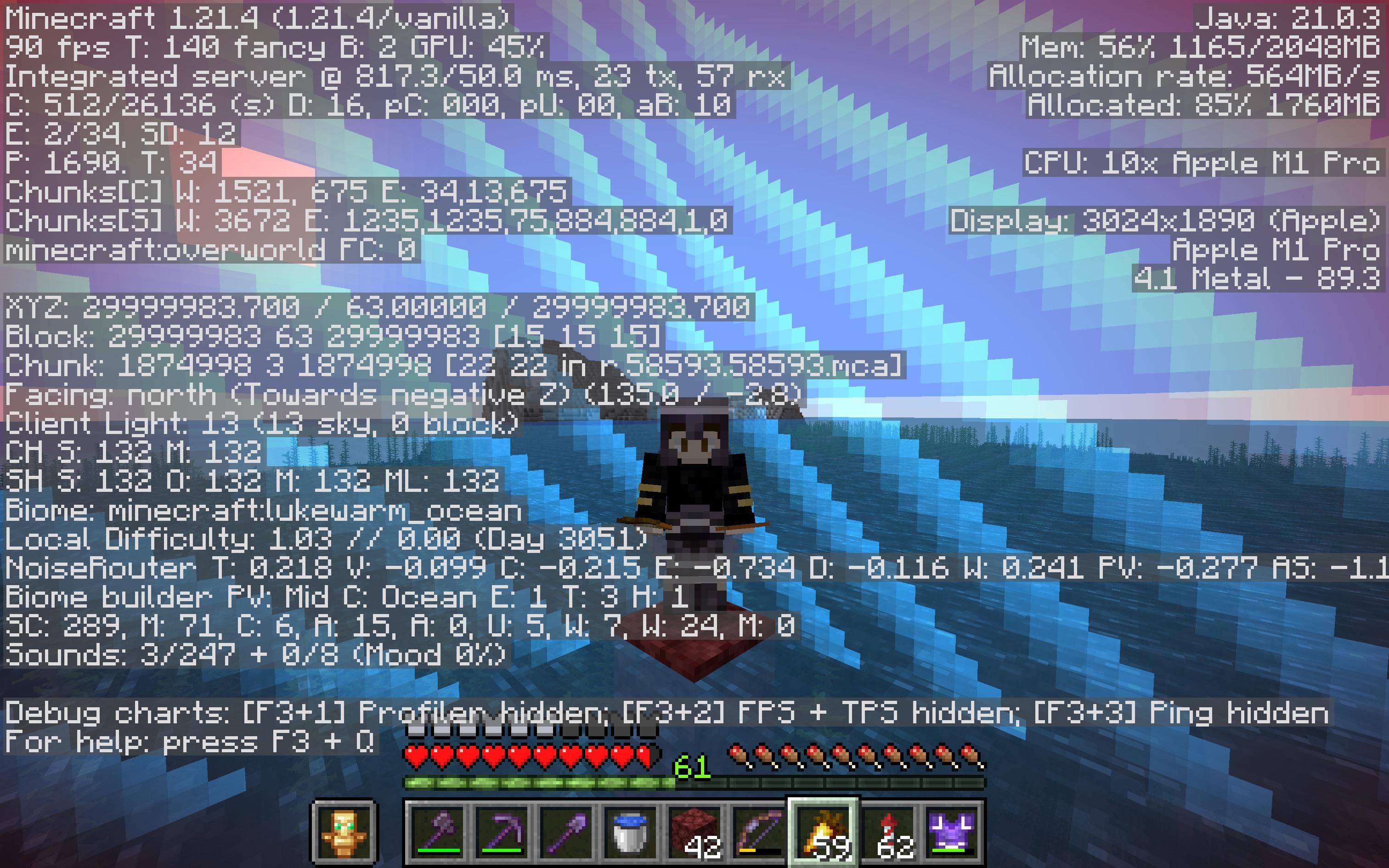 42 million blocks later, I made it to the world border! | Scrolller