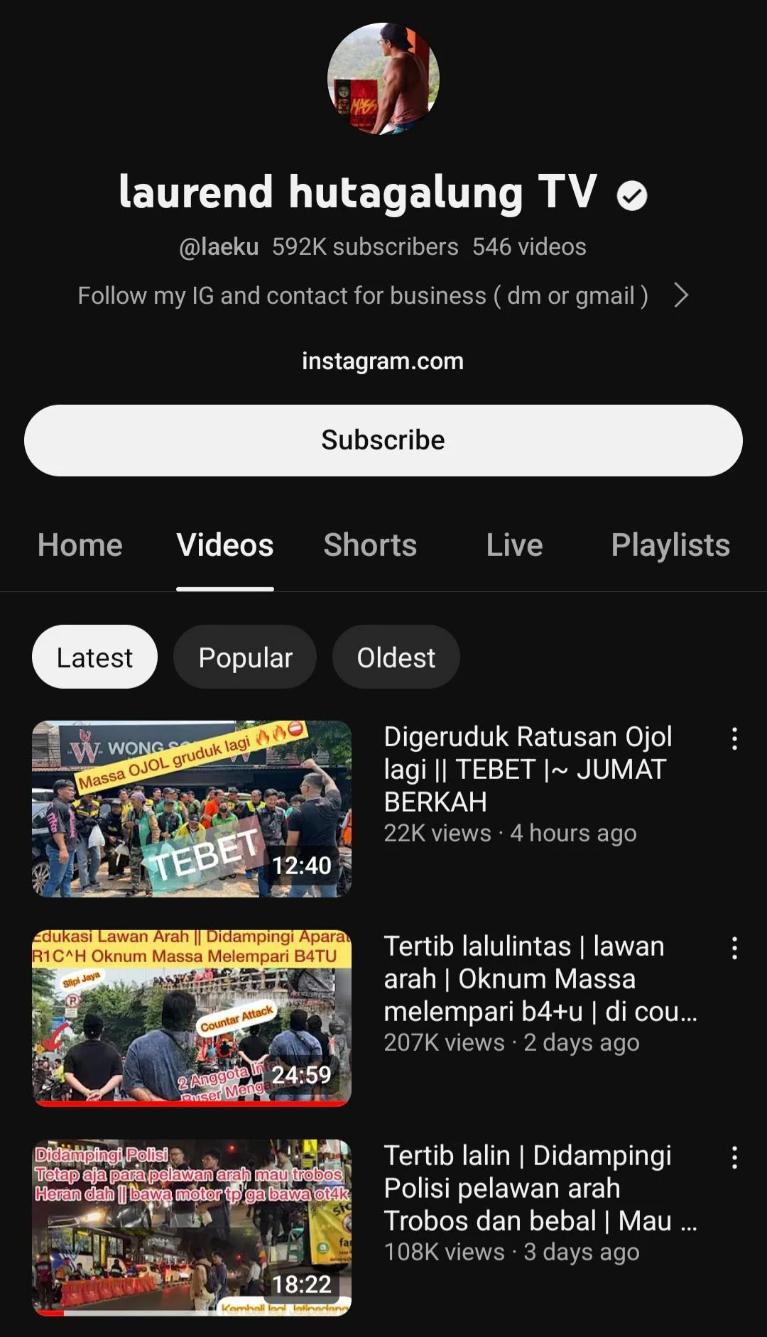 Opini konten youtuber ngehadang motor/mobil lawan arah | Scrolller