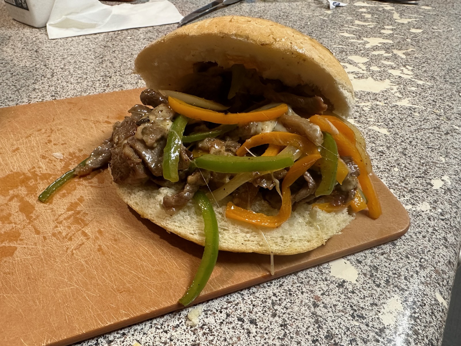 [Homemade]Philly Semi-Cheese Cheesesteak | Scrolller