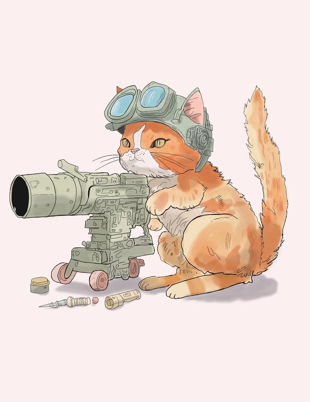 Bazooka Kitty, me, digital, 2023 | Scrolller