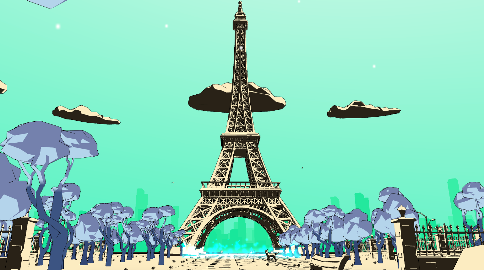 Stylized Eiffel Tower | Scrolller