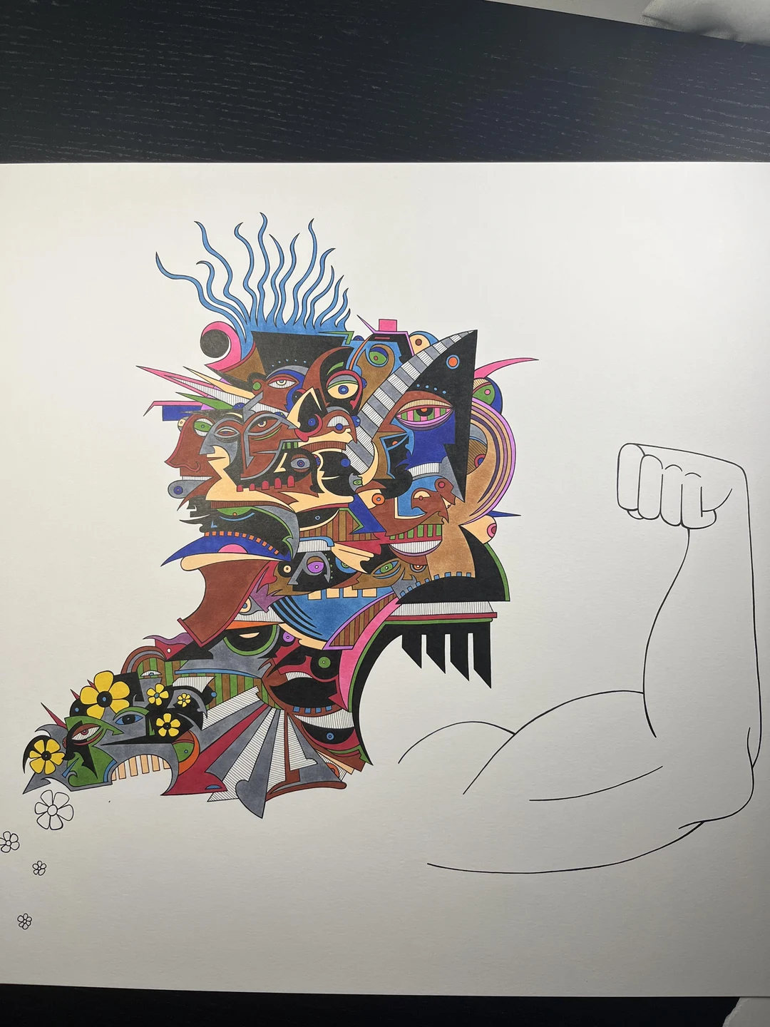 My current work in progress. Ink on paper. | Scrolller