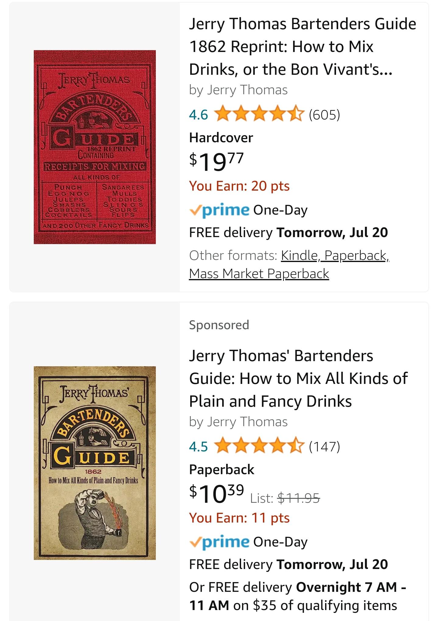 Best Jerry Thomas Guide Version? | Scrolller