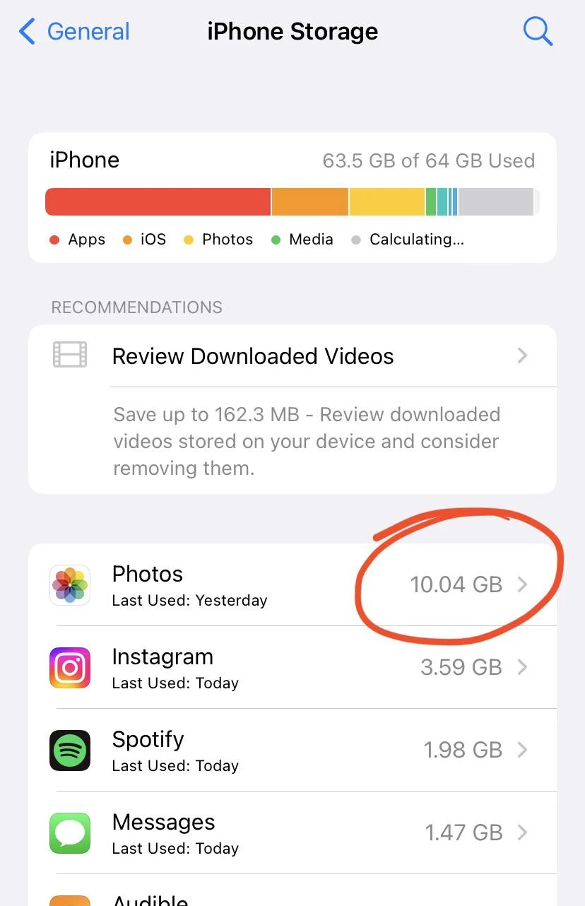 I thought the whole point of iCloud Photo Library is that the photos are, you know, stored in ...