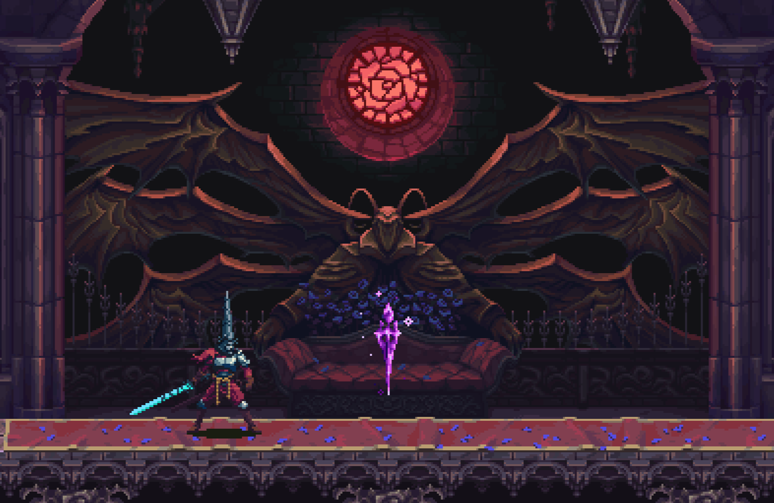 The statues at the end of every Miriam-challenge look a little bit devilish. I wonder where she ...