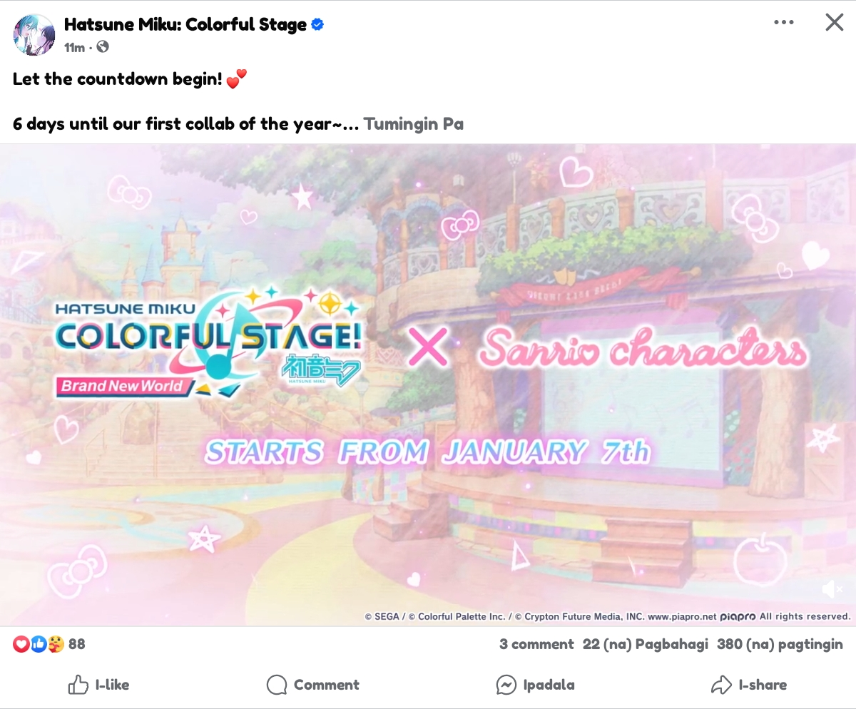 The sanrio collab for ensekai has finally been announced | Scrolller