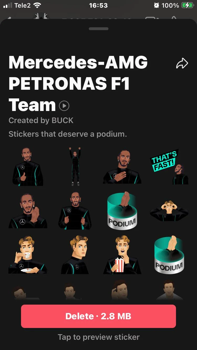 Not only they swap red car for Merc, they also added some stickers | Scrolller