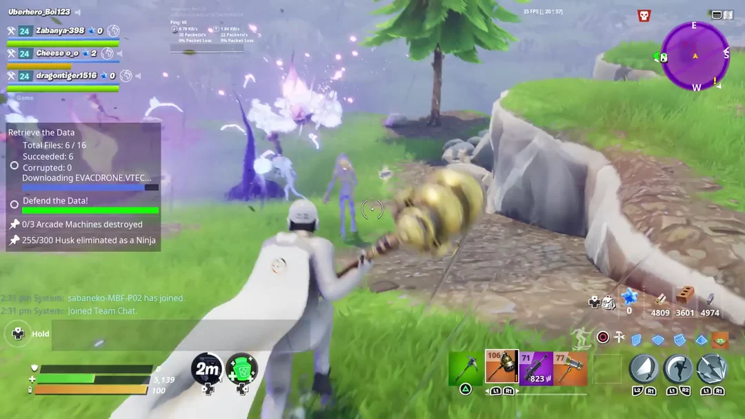 Heres an interesting glitch that happened sometime before Chapter 5. I dragon slashed on this ...