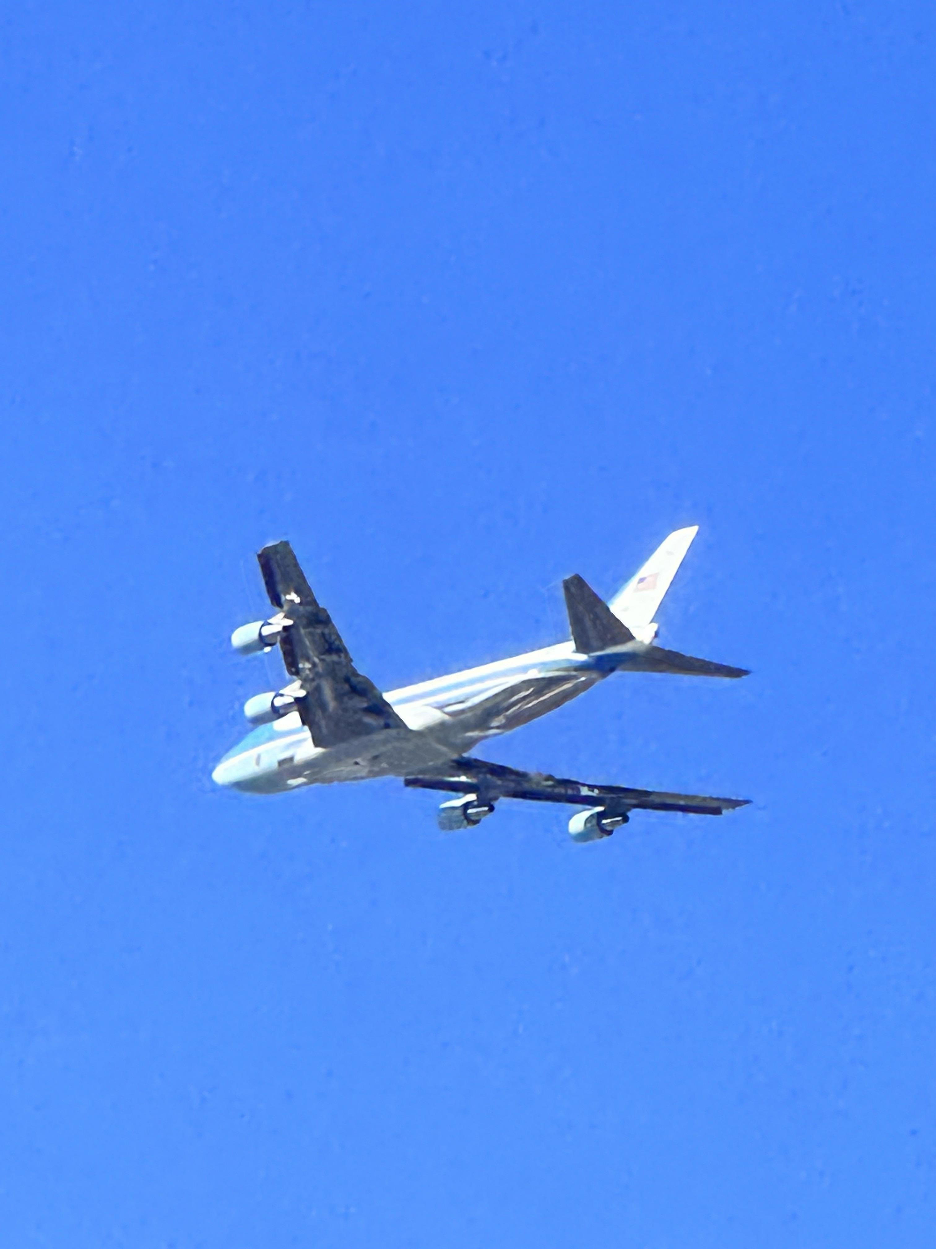 I saw Air Force One while getting a flat tire changed | Scrolller