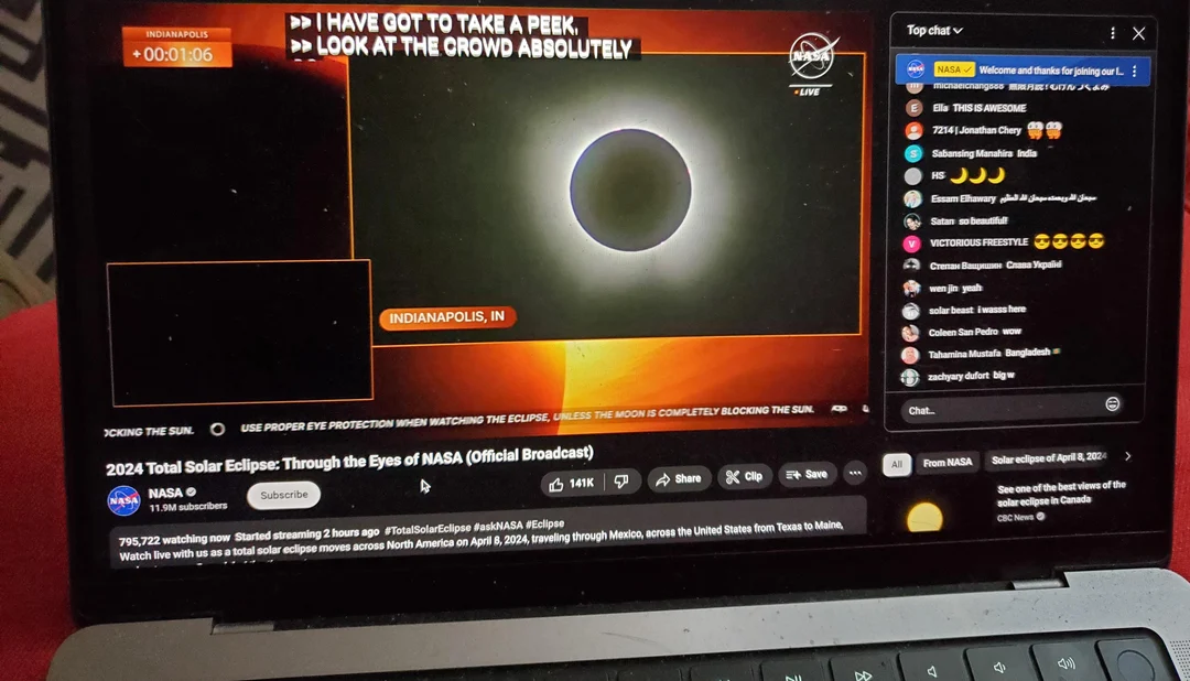 This might be my favourite picture I took today of the eclipse - totality! | Scrolller