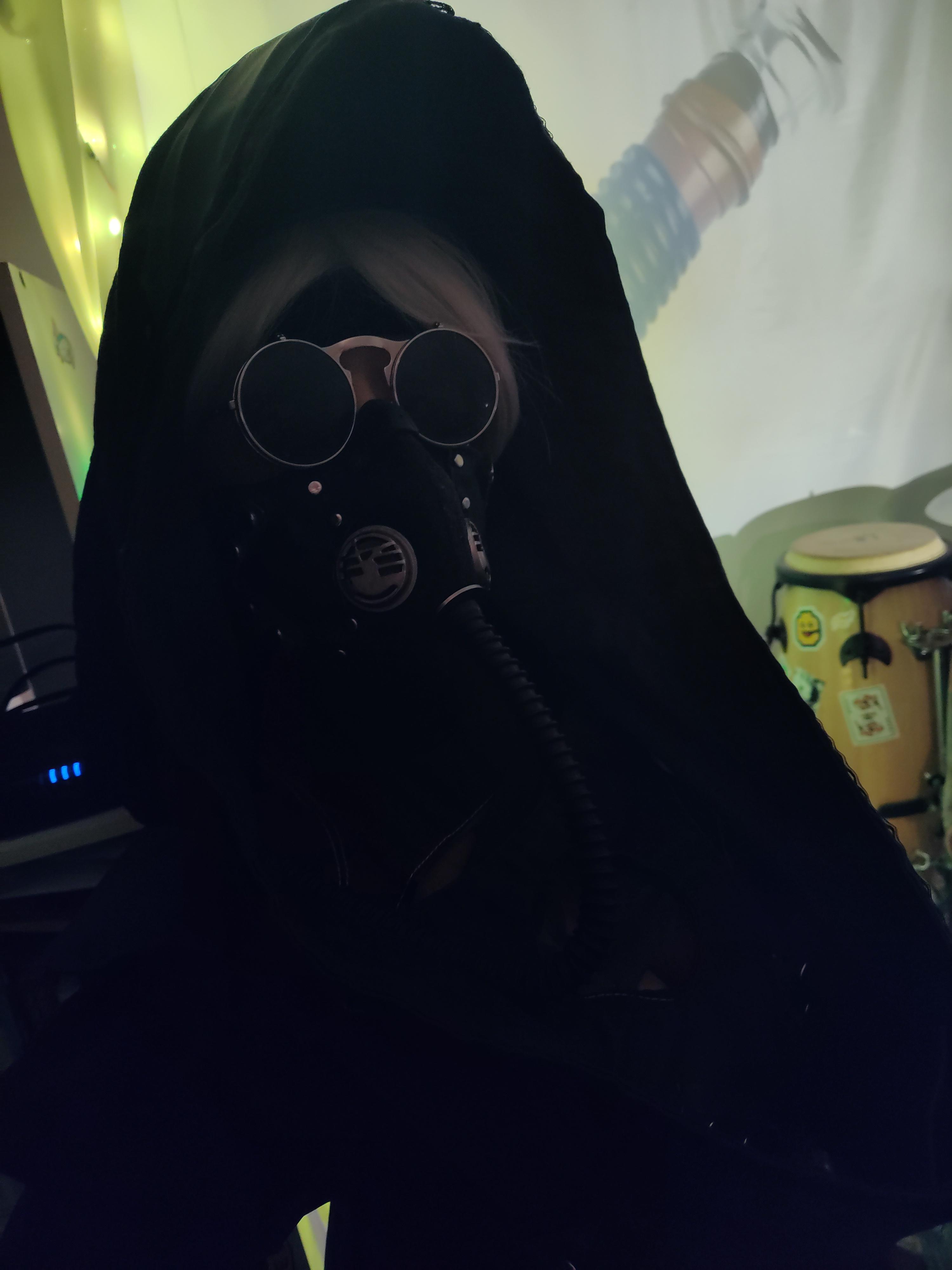 Cyberpunk style techwear hood I made | Scrolller