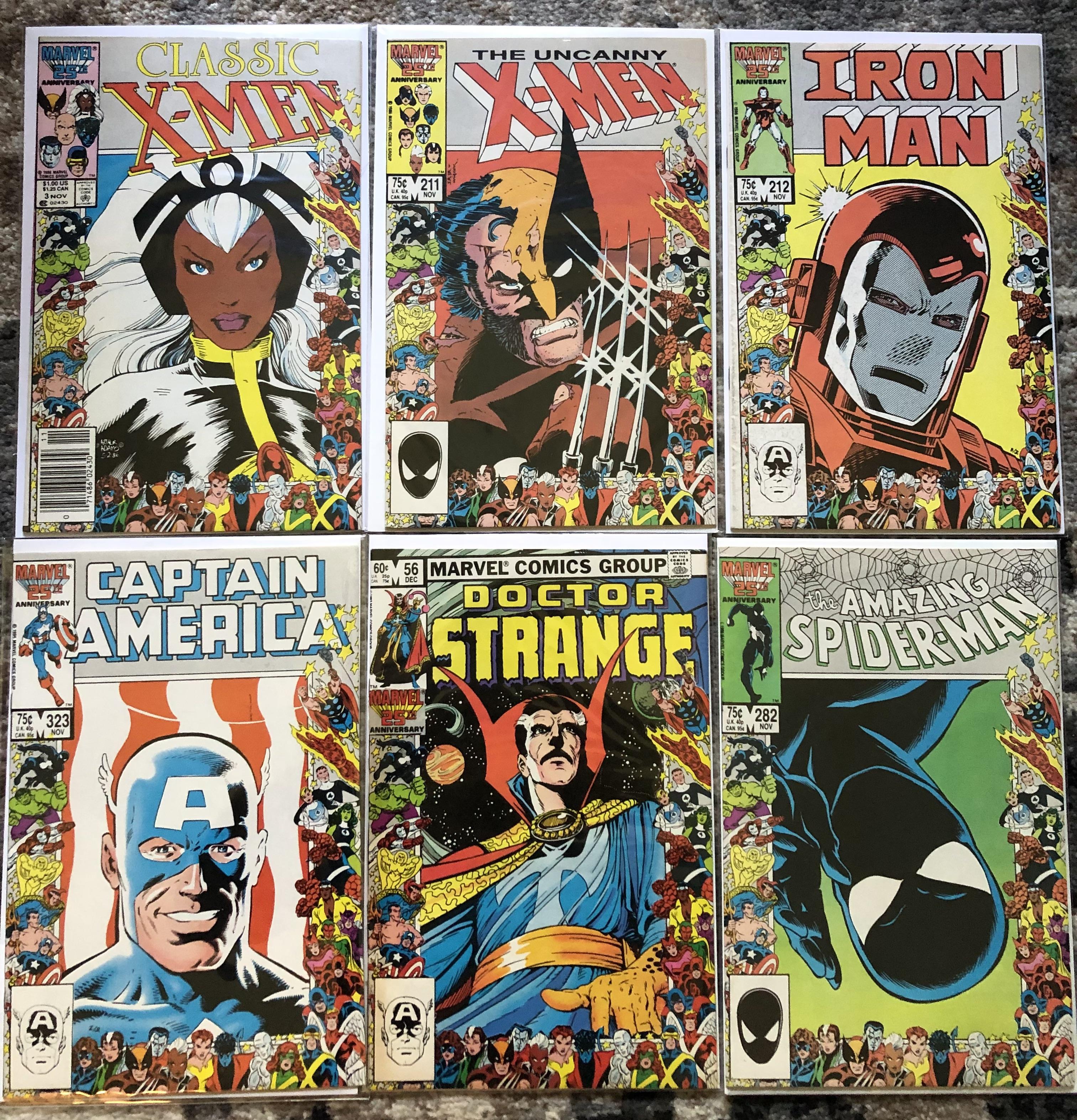 Marvel 25th anniversary covers | Scrolller